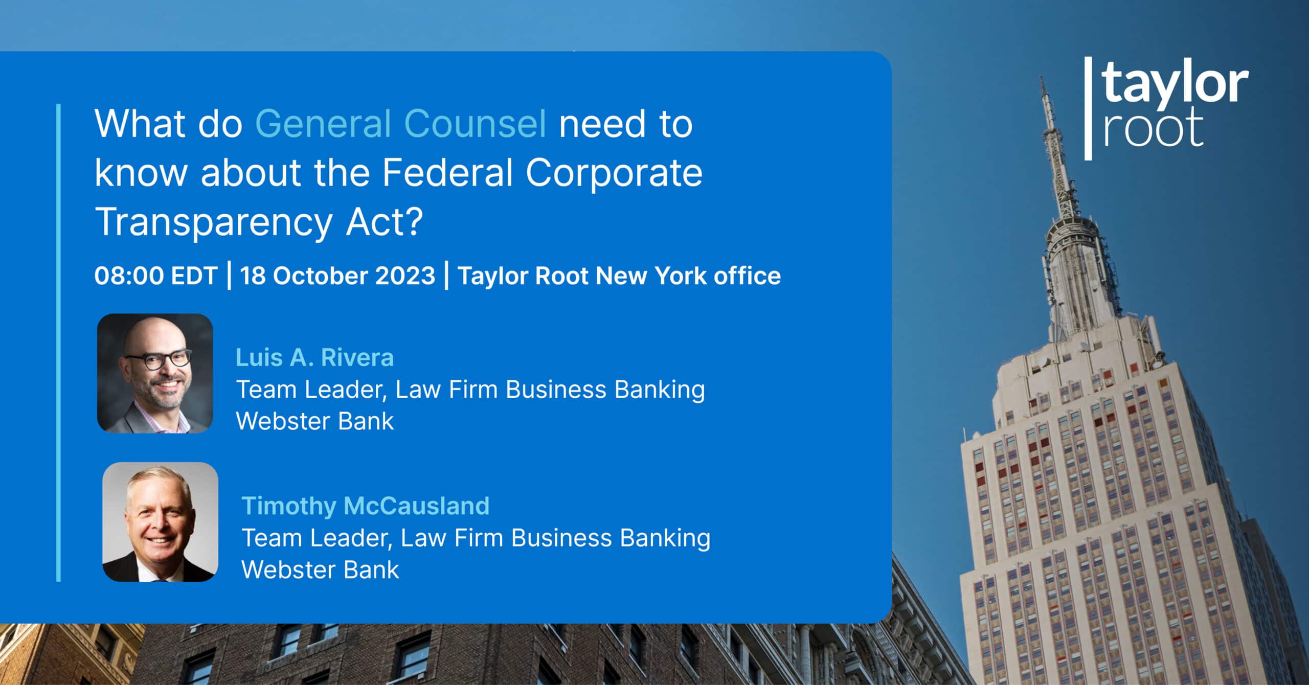 What General Counsels need to know about the Federal CTA | Taylor Root